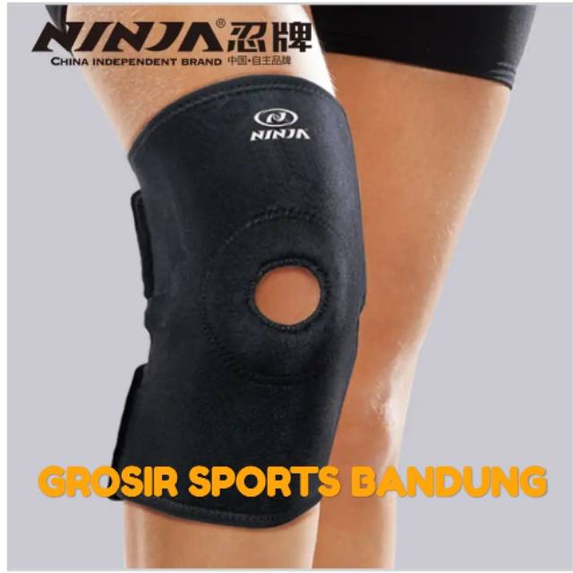 Jual Knee support deker pelindung lutut open patella Ninja / knee pad magnet terapi | Shopee ...