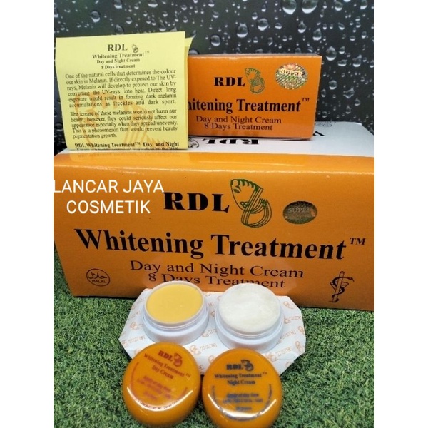 Jual RDL 8 Hari Whitening Treatment Day And Night Lusinan | Shopee ...