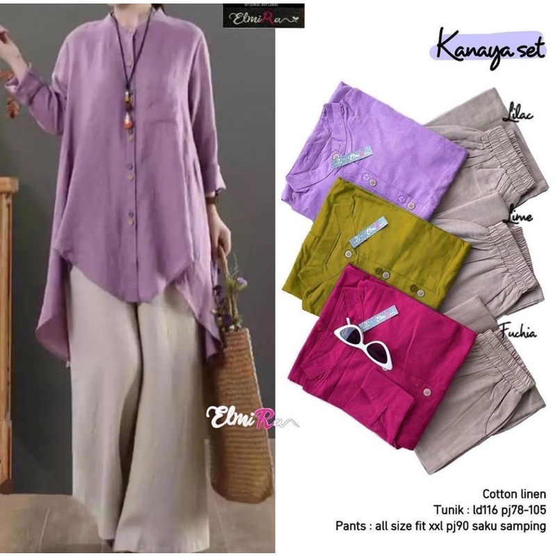 Jual KANAYA SET SETELAN MUSLIM PREMIUM BY ELMIRA | Shopee Indonesia