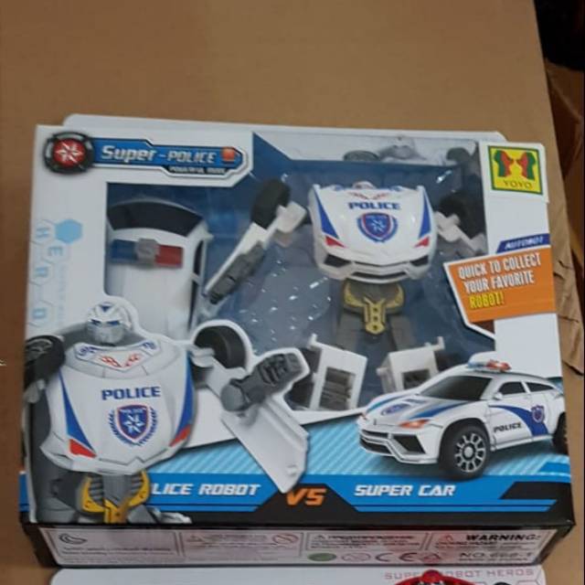 Jual Robot Transformer bisa jadi Mobil polisi | Shopee Indonesia