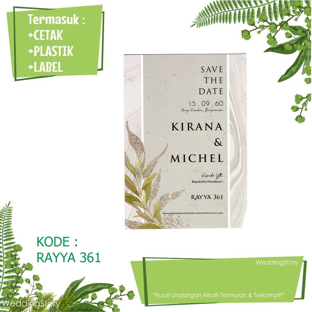 Jual Undangan Pernikahan Sudah Cetak RAYYA 361 Harga Murah | Shopee ...