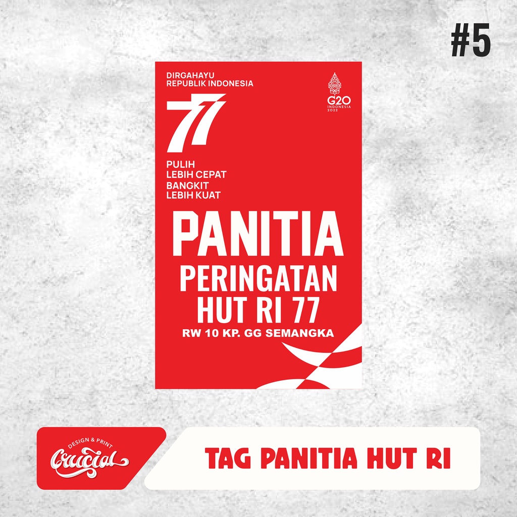 Jual Tag Nama Panitia HUT RI / Panitia Jalan Sehat / Name Tag / Cocard ... Jual Tag Nama Panitia HUT RI / Panitia Jalan Sehat / Name Tag / Cocard ...