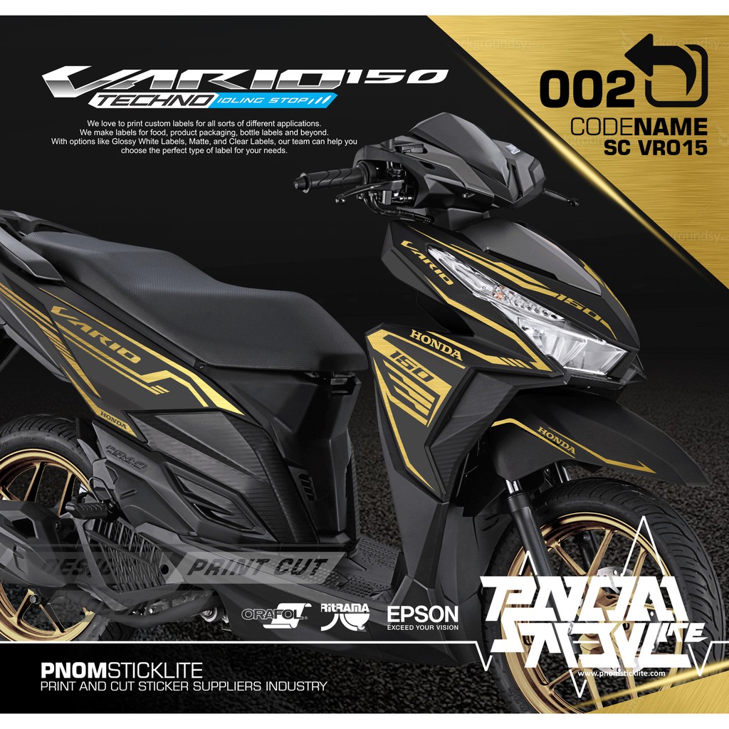 Jual Cutting Stiker Striping Vario 150/125 LED OLD 2015 2016 2017 SC VRO15 - 1029 | Shopee Indonesia