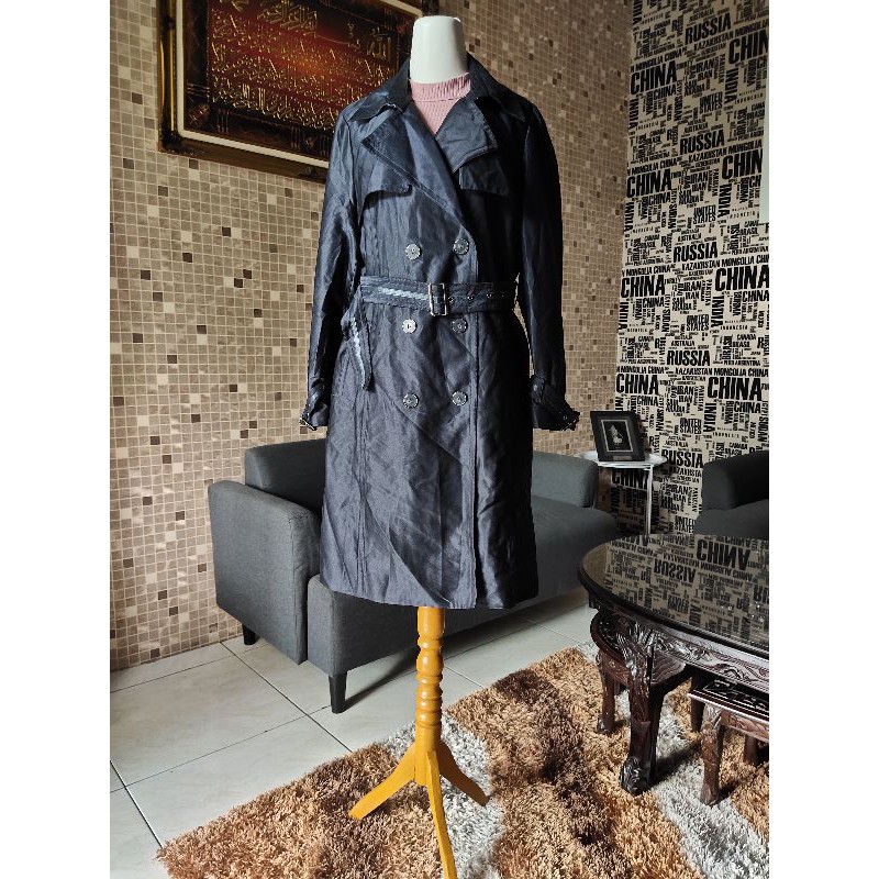 Jual Long Coat Super Cantik Branded Brand by Chatelaine Made in Korea | Shopee Indonesia