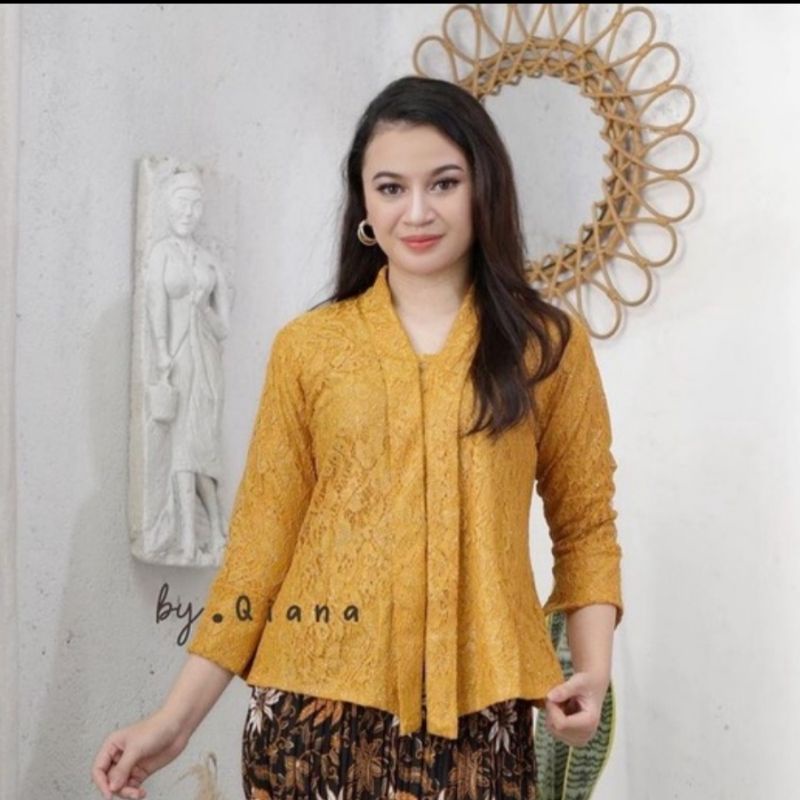 Jual ATASAN KEBAYA MODERN ATASAN KEBAYA BRUKAT KUTUBARU FLOY POLOS KEBAYA KUTU BARU ATASAN ...
