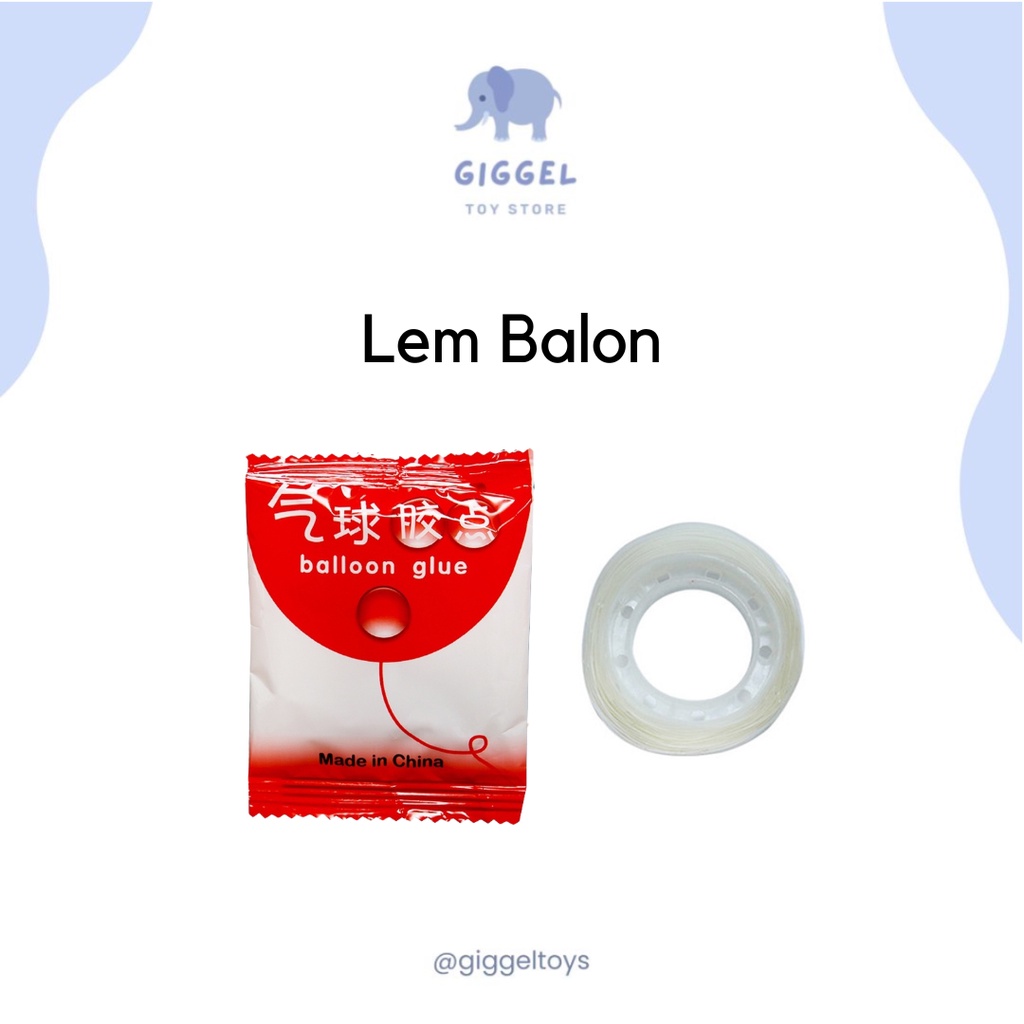 Jual [ Giggel ] Lem Balon Ulang Tahun / Perekat Balon Di Dinding dan ...