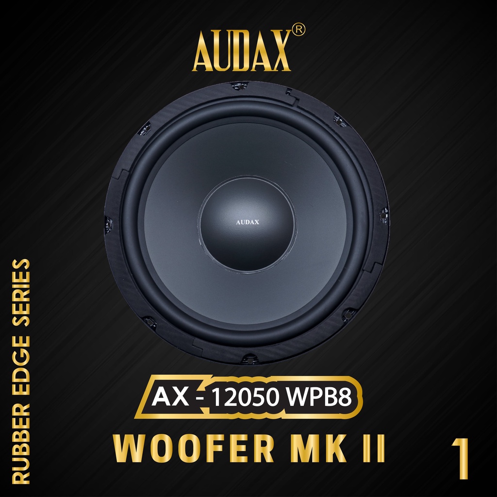 Jual Audax - Speaker Pasif 12" AX-12050 WPB8 Rubber Edge Series Woofer MK II | Shopee Indonesia