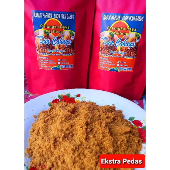 Jual Ekstra Pedas rabuk haruan khas Kalimantan/abon ikan gabus tanpa ...