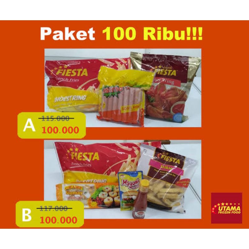 Jual paket Frozen food 100 ribuan | Shopee Indonesia
