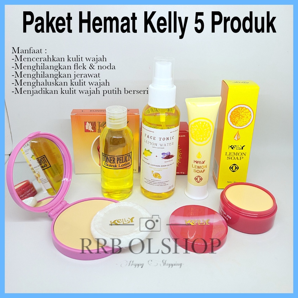 Jual RRB Olshop - Paket Kelly 3in1 Plus Toner & Spray - Pearl Cream ...