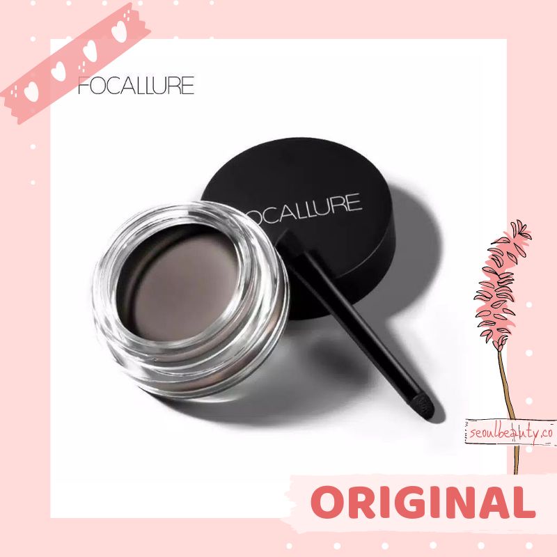 Jual #4 Ash Brown Focallure Eyebrow Gel / Pomade free brush | Shopee ...