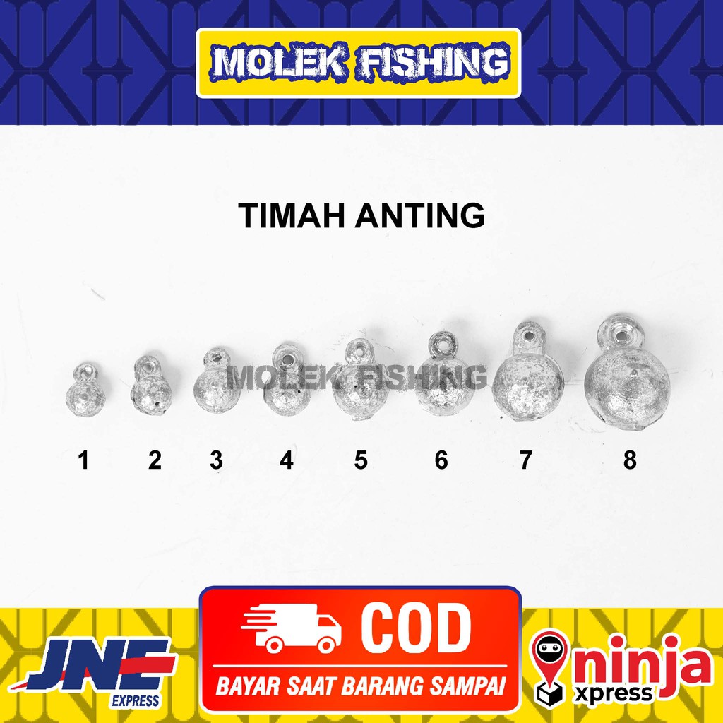 Jual Timah Anting | Timah Anting 1 kg | Bandul Pancing | Pemberat Pancing | Beton Pancing | Per ...