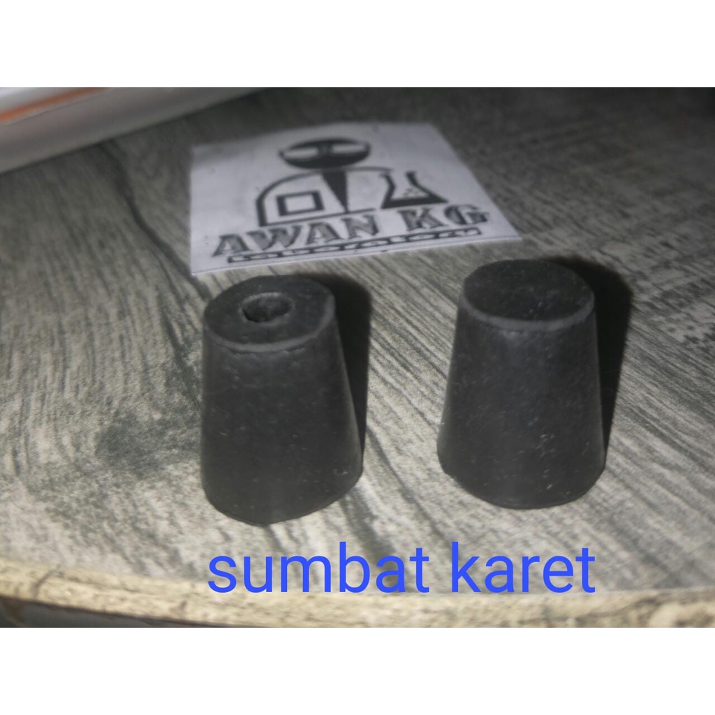Jual Sumbat karet KG 0 diameter 12-16mm tinggi 19mm Rapat / Lubang 1 ...