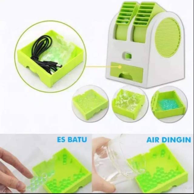 Jual AC Mini Portable Double Fan (Aromaterapi Parfum) | Shopee Indonesia