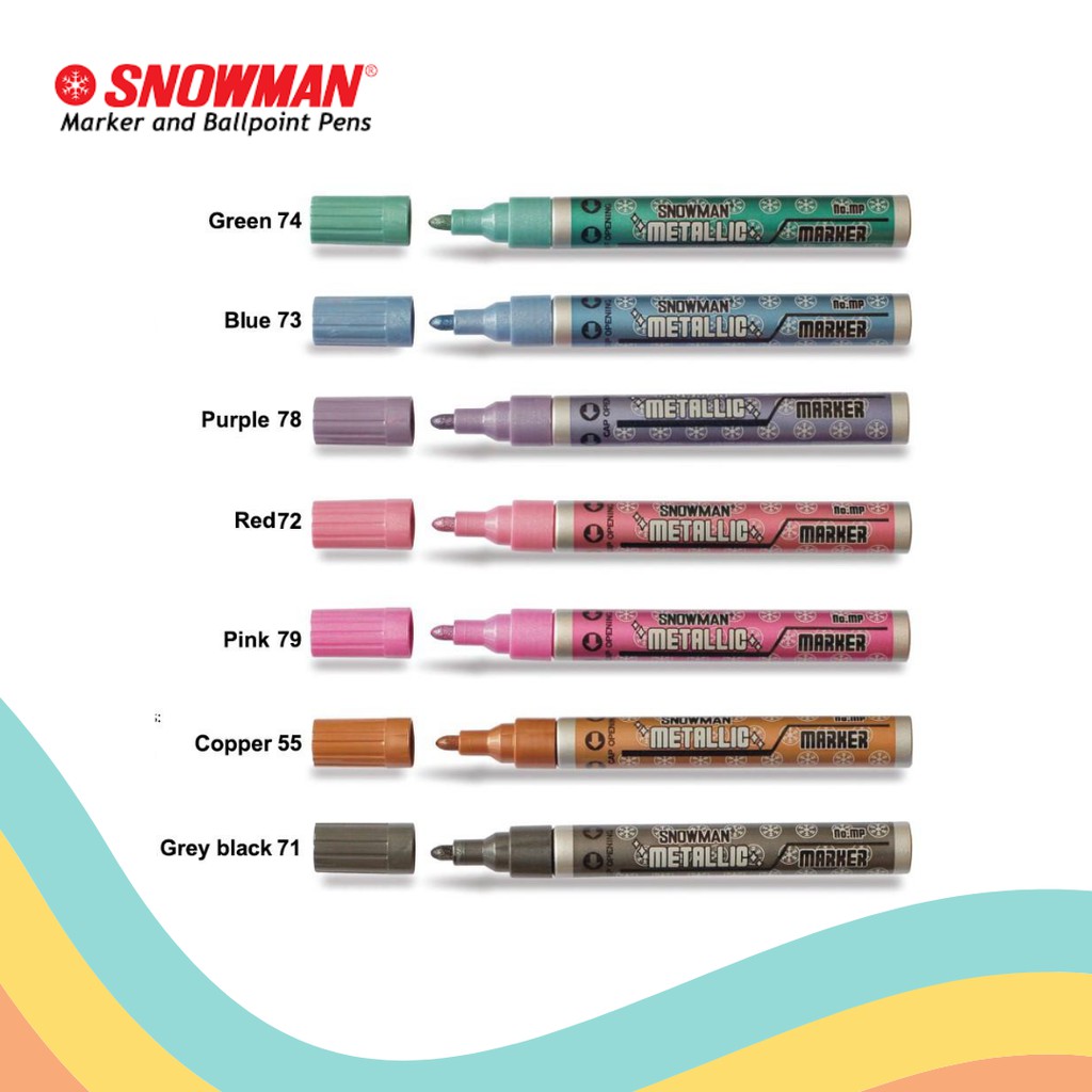 Jual SPIDOL CAT METALIK SNOWMAN MP-12 (1 PCS) | Shopee Indonesia