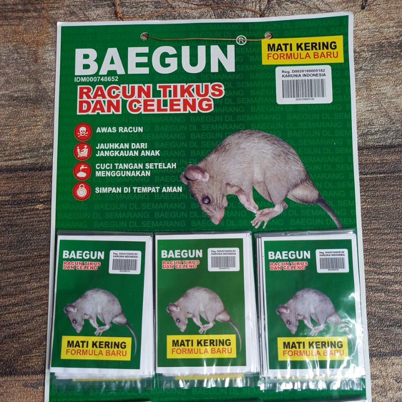 Jual BAEGUN Racun tikus 24 Pcs/Racun Tikus Mati Kering/Racun Tikus Dan ...