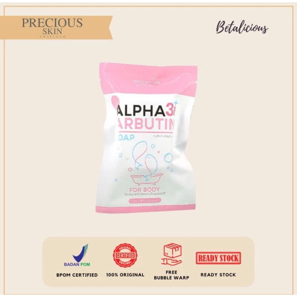 Jual Precious Skin Alpha Arbutin 3 Plus Collagen Whitening Soap / Sabun Pemutih Badan / Sabun ...