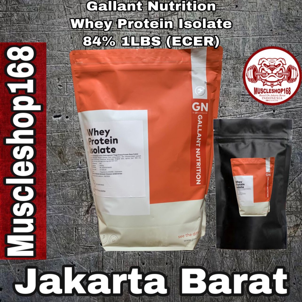 Jual GN Gallant Nutrition By Go Nutrition Whey Protein Isolate 84% 500 ...