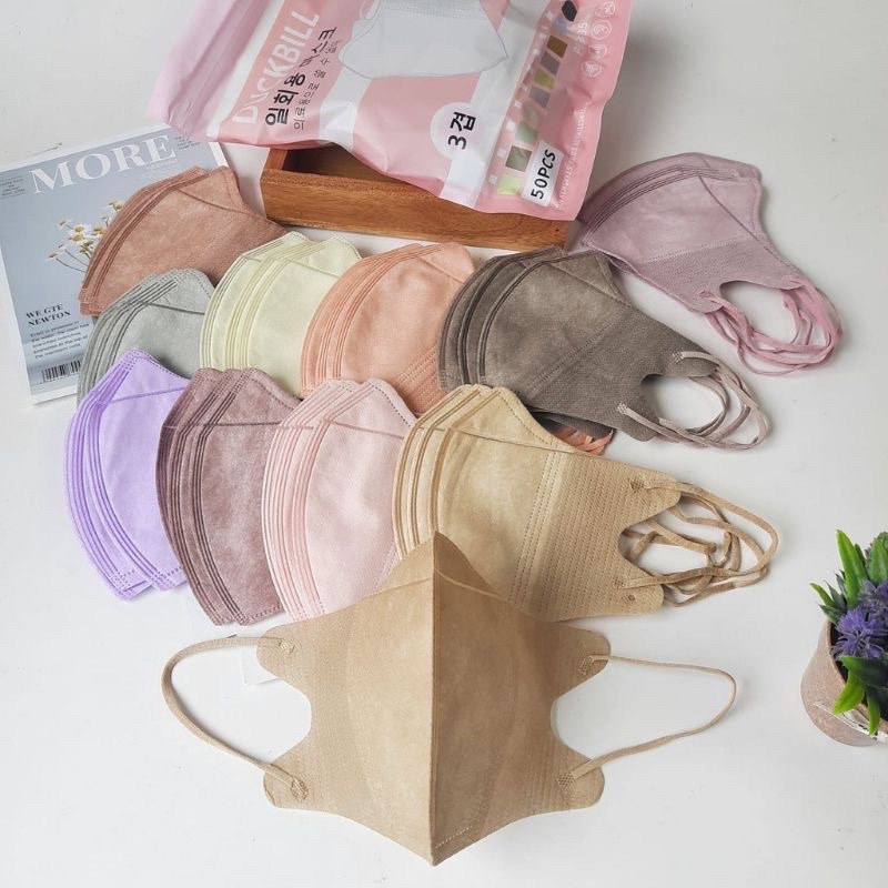 Jual MASKER DUCKBILL Y&B MIX WARNA WARNI (50pcs) | Shopee Indonesia