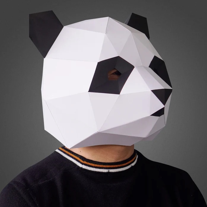 Jual Topeng Panda Premium 3D Unik Papercraft | Shopee Indonesia