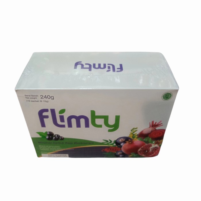 Jual FLIMTY MINUMAN SERBUK RASA BLACKCURRANT 240 GR ISI ( 16 SACHET ...
