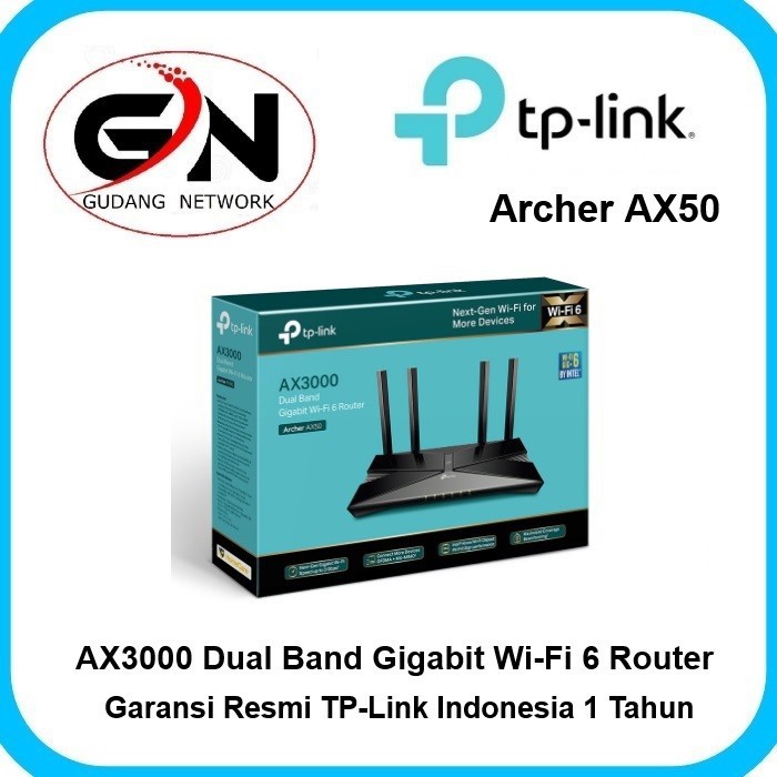 Jual TP-LINK Archer AX50 AX3000 WiFi6 / AX 3000 Wi-Fi 6 Router | Shopee ...