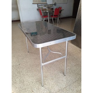 Jual meja lipat stainless 120x60 meja kaki lipat aluminium meja ...