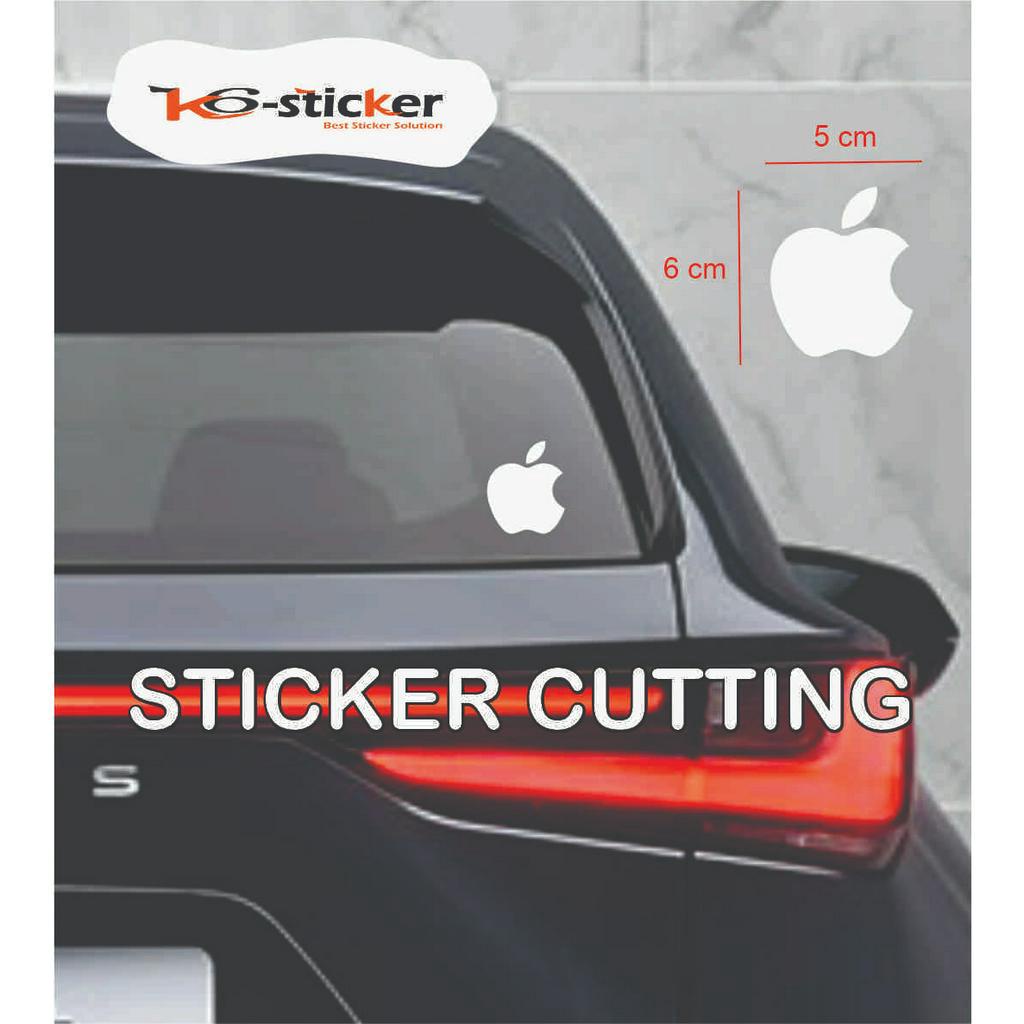 Jual stiker apple STANDARD Stiker Mobil Apple Apel Cutting Murah ...