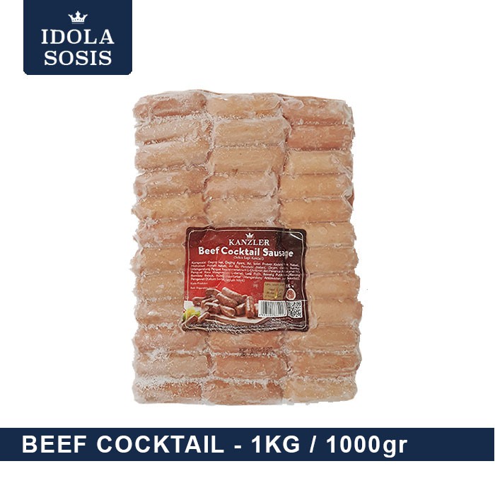 Jual 1 Pack - Kanzler Sosis Beef Cocktail 1KG / 1000gr | Shopee Indonesia