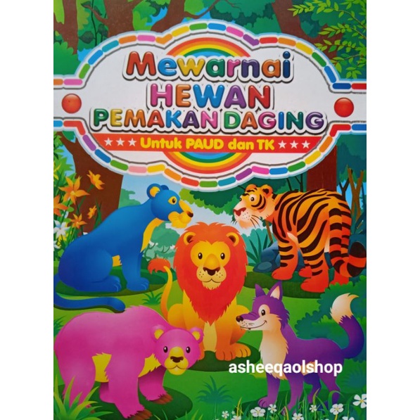 Jual Buku Mewarnai Hewan Pemakan Daging Untuk Paud Tk | Shopee Indonesia