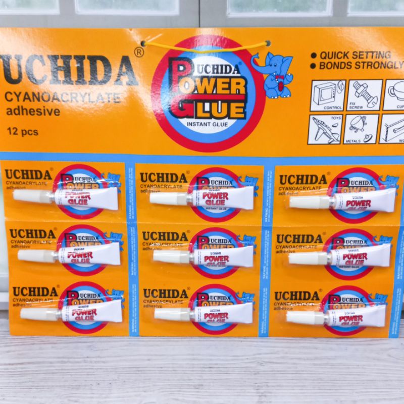 Jual Lem Power Glue Instan Glue Reguler Isi 12Pcs | Shopee Indonesia