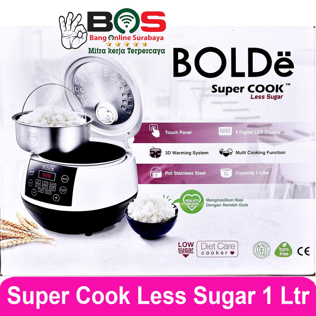 Jual Rice Cooker Digital Magic Com Bolde Super Cook Bolde Less Sugar 1 ...