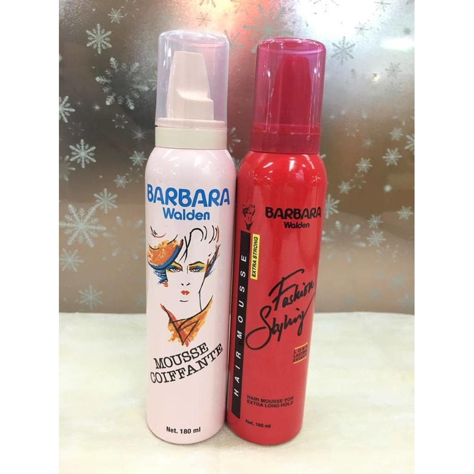 Jual New Barbara Foam 180ml HITAM (Merah) ( Extra Strong) - pcs ...