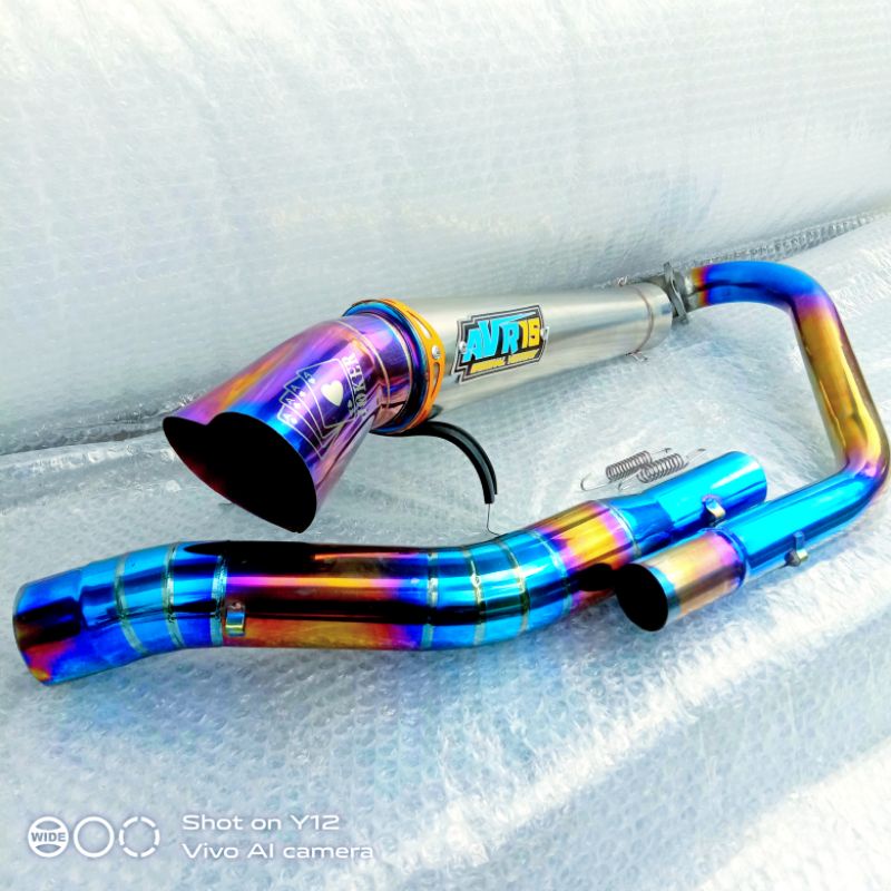 Jual Avr15 exhaust Funnel Love pipe Raider carb/fi sniper 135/150 RS ...