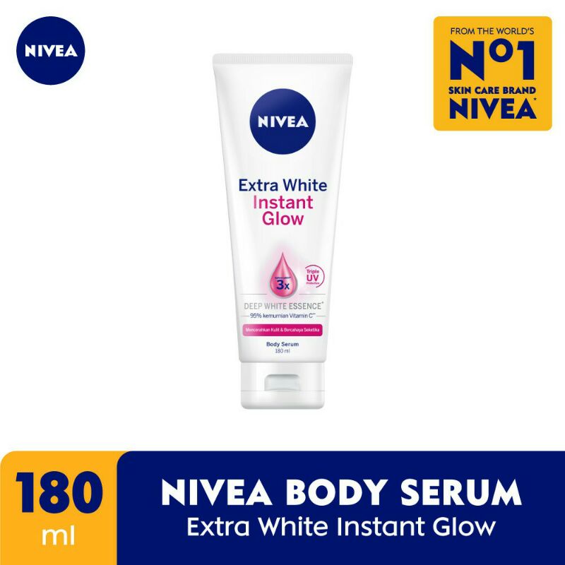 Jual Nivea Body Serum Instant Glow 180ml Shopee Indonesia