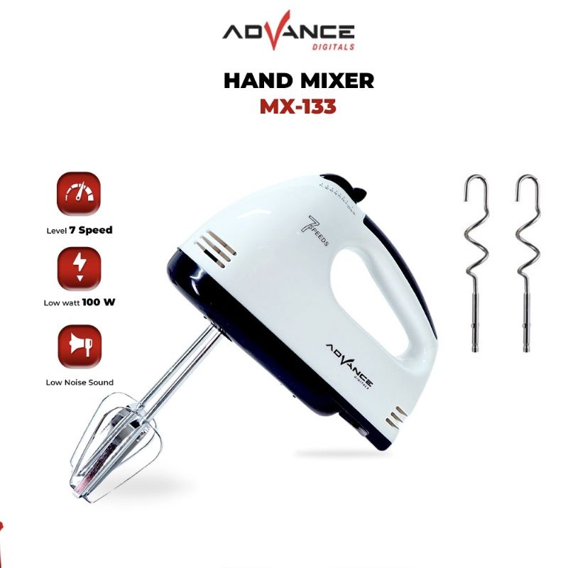 Jual Advance Hand Mixer MX-133 Automatic Mixer Electric Egg Beater ...