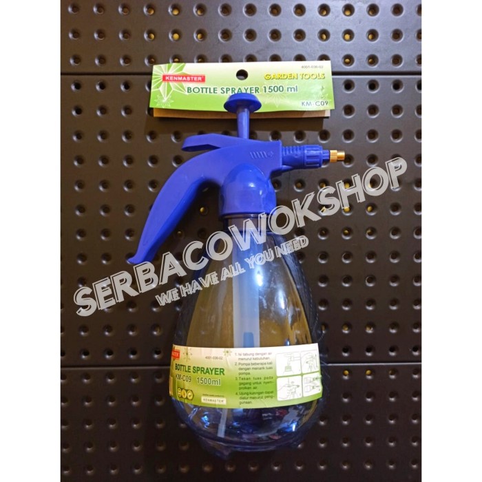 Jual Kenmaster Botol Sprayer 1 Liter 1,5 Liter 2 Liter Biru Semprotan ...