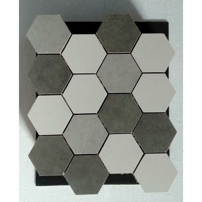 Jual Ellagress Mosaik Keramik Lantai bentuk Hexagon Kecil Motif Pola ...