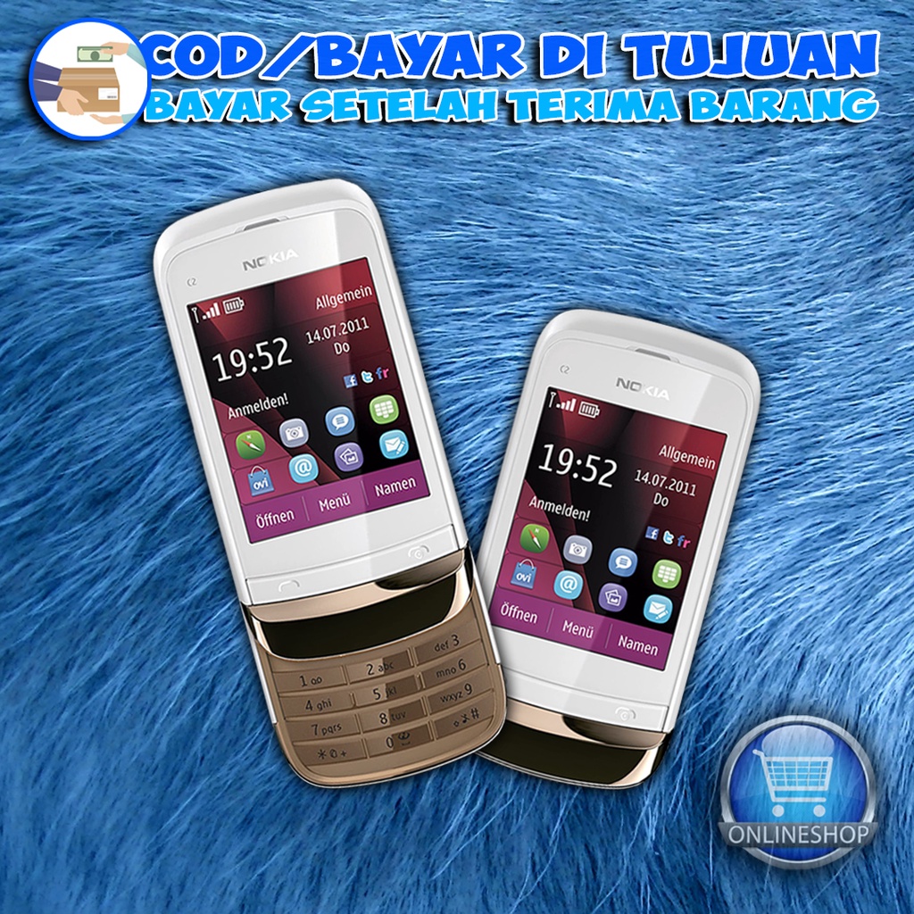Jual Nokia C2-02 Single Sim Sliding Jadul Bergaransi | Shopee Indonesia