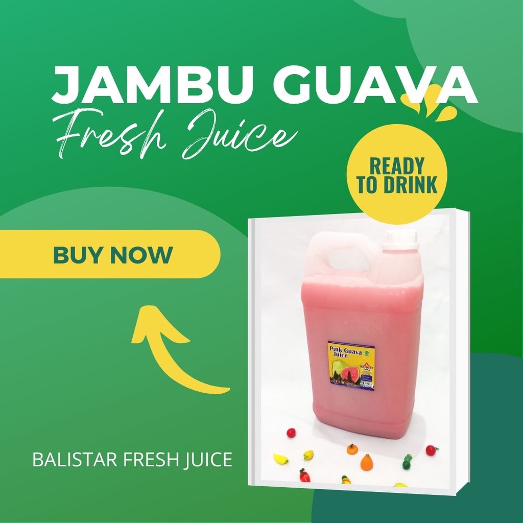 Jual Jus Buah JAMBU GUAVA Fresh Juice Balistar 5 Liter | Shopee Indonesia