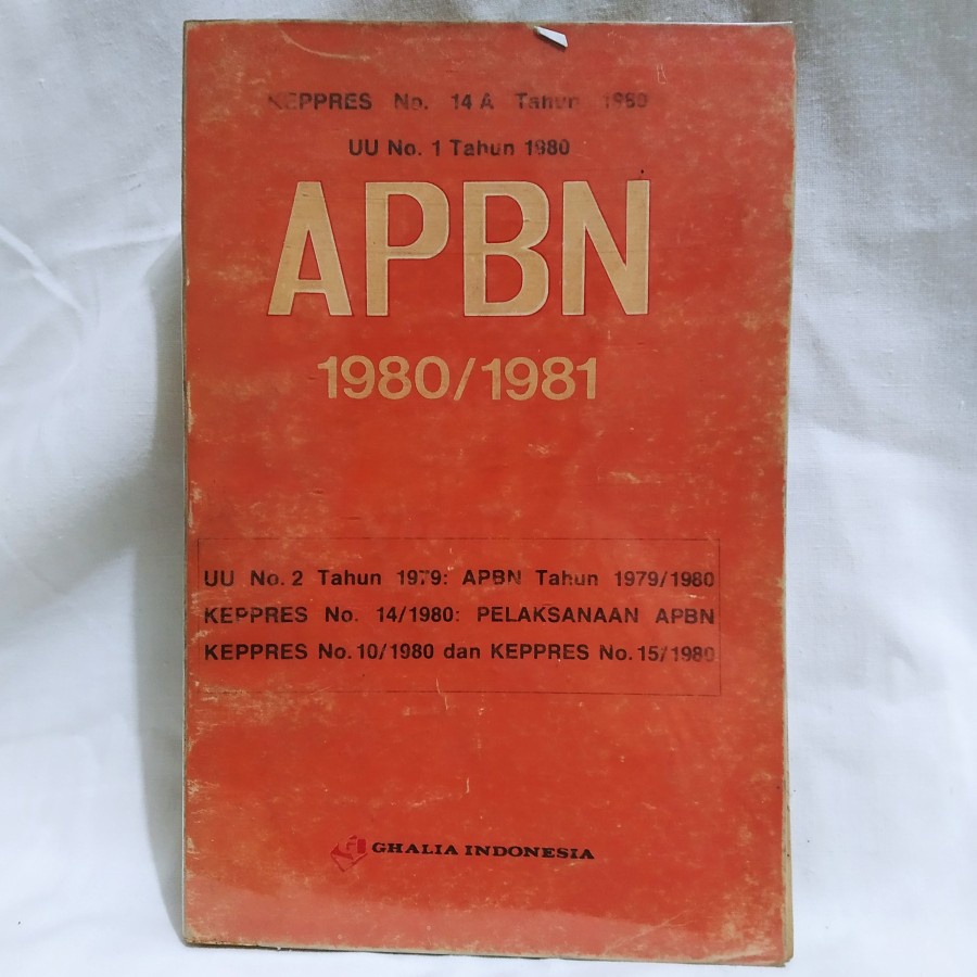 Jual buku apbn 1980 1981 Buku Bekas Buku lama Buku Vintage Novel Luar ...