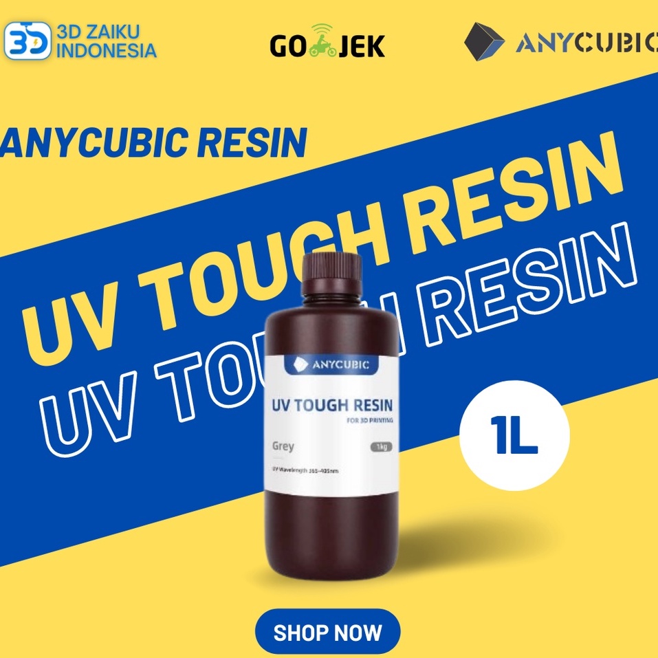 Jual Anycubic Resin Flexible Tough High Rigid Resin 3D Printer 1 Liter ...