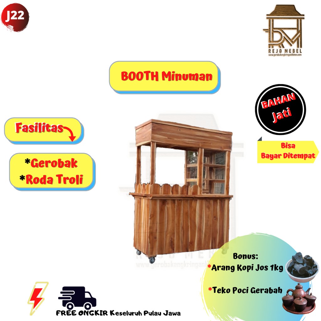 Jual GEROBAK BOOTH MINUMAN | Shopee Indonesia