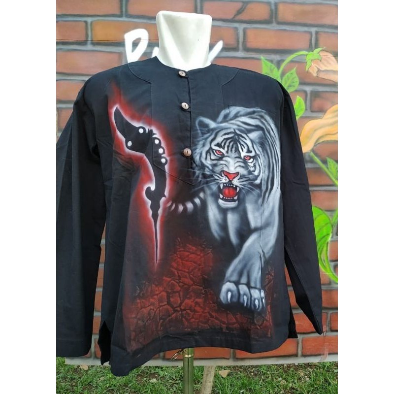 Jual Pangsi baju adat pangsi salontreng lukis keren original distro ...