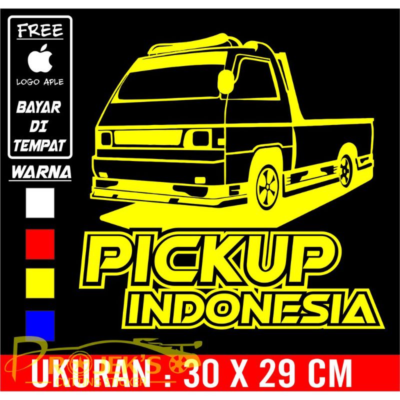 Jual Sticker Mobil sticker Gambar PICKUP INDONESIA | Shopee Indonesia