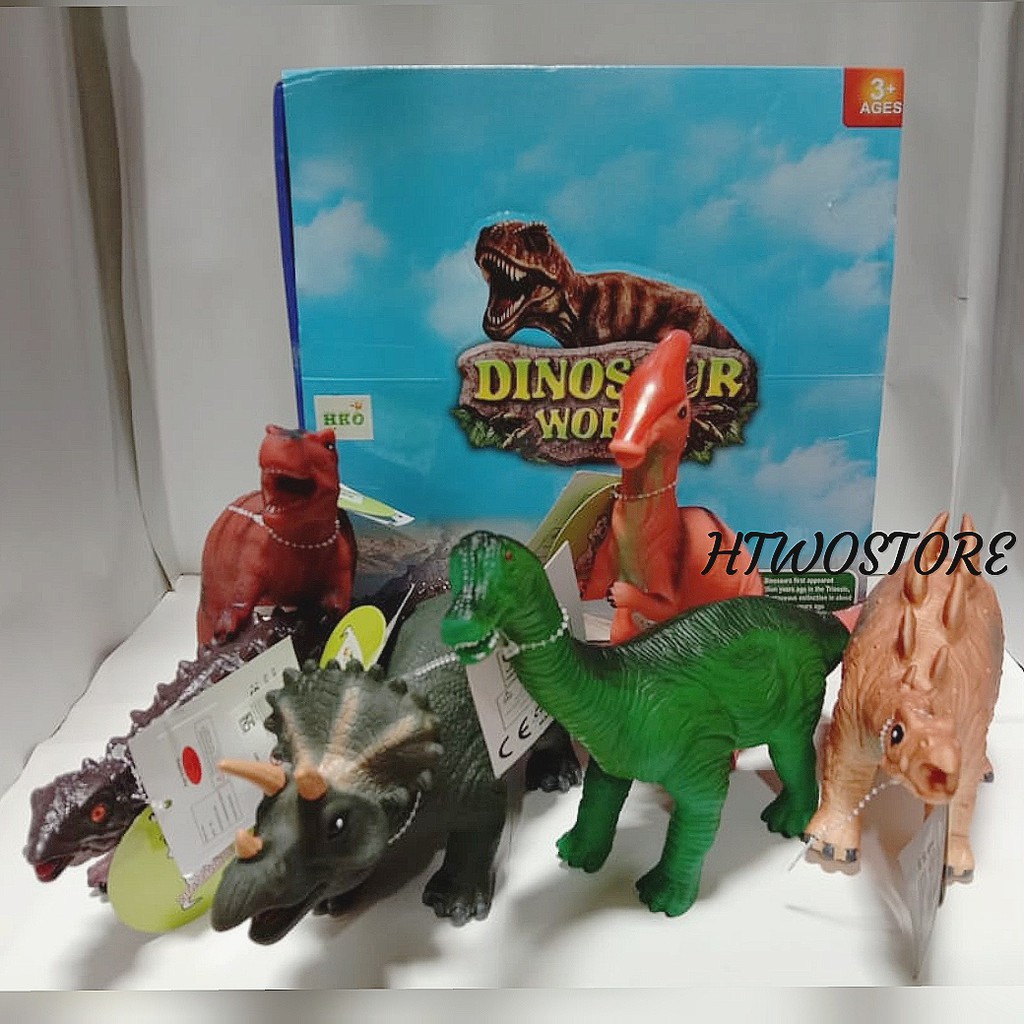 Jual Mainan T-rex Triceratops Stegosaurus Ankylosaurus Brontosaurus ...