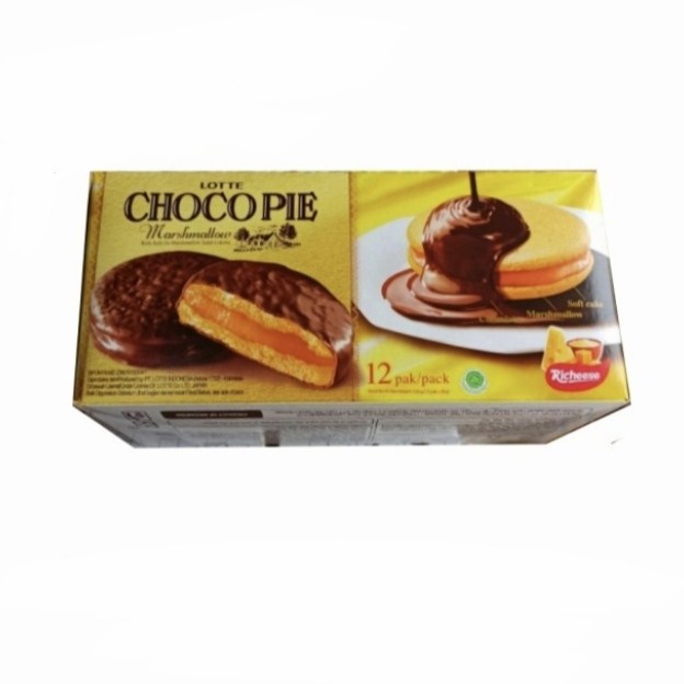 Jual Lotte Choco Pie isi keju Marhmallow - Kemasan Box isi 12 pcs ...