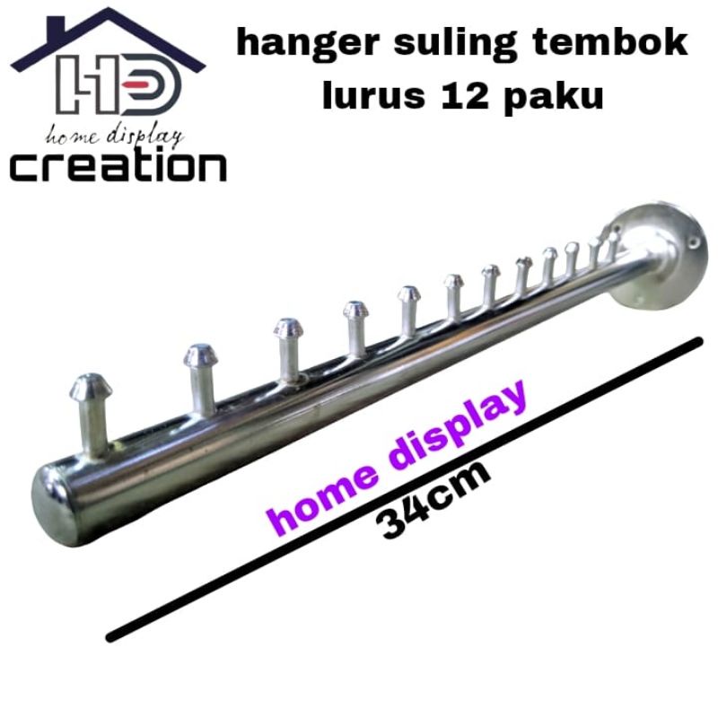 Jual hanger suling 9 titik lurus lurus tembok. | Shopee Indonesia