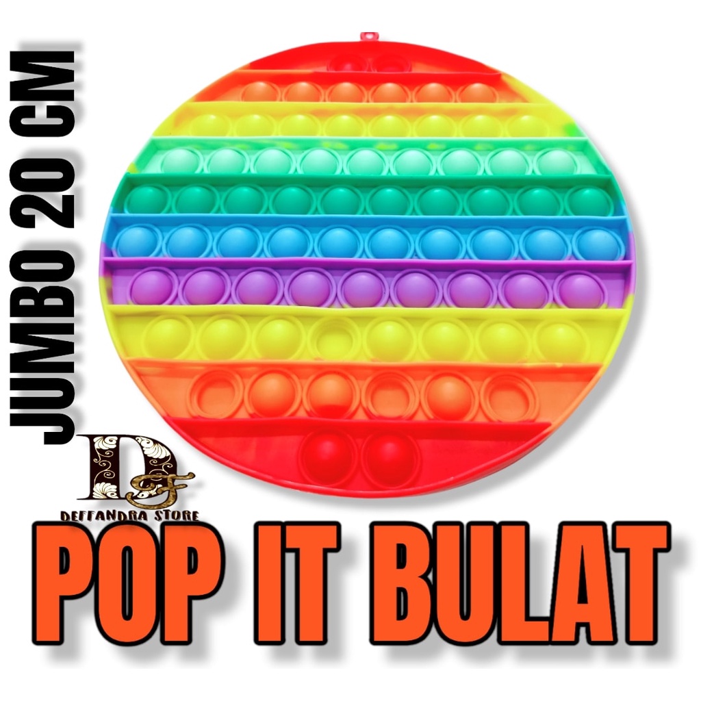 Jual JUMBOO POP IT FIDGET PUSH UP POP ITS ROUND STRESS RELIEF BUBBLE ...