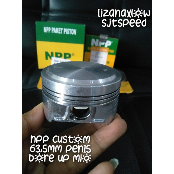 Jual piston npp custom 63,5 mm pen15 bore up mio mentah npp5 | Shopee ...